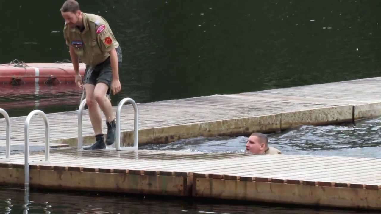 2013 BSA Camp Pigott Cope Lake Jump - YouTube