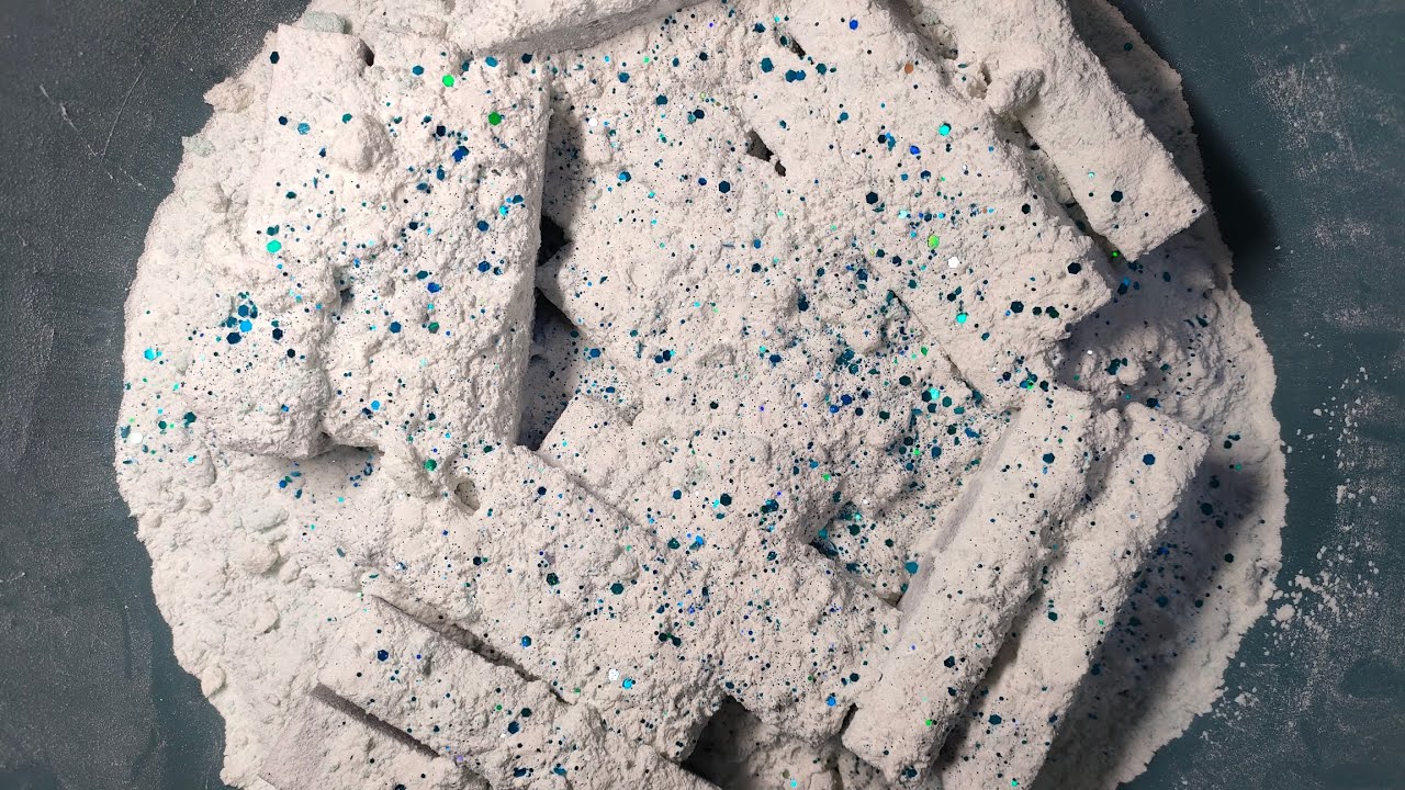 ASMR Unsoaked Floral Foam Stick Crush with Powder - YouTube