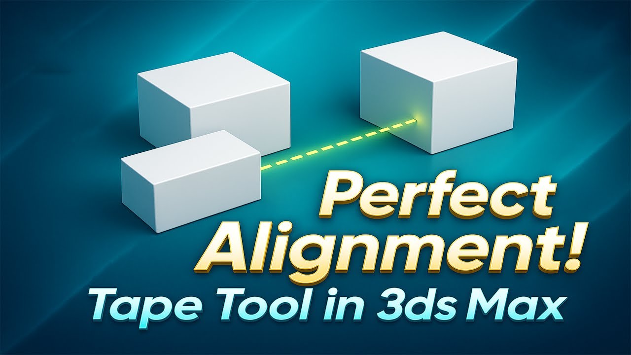 Perfect Alignment in 3ds Max with Tape Tool - YouTube