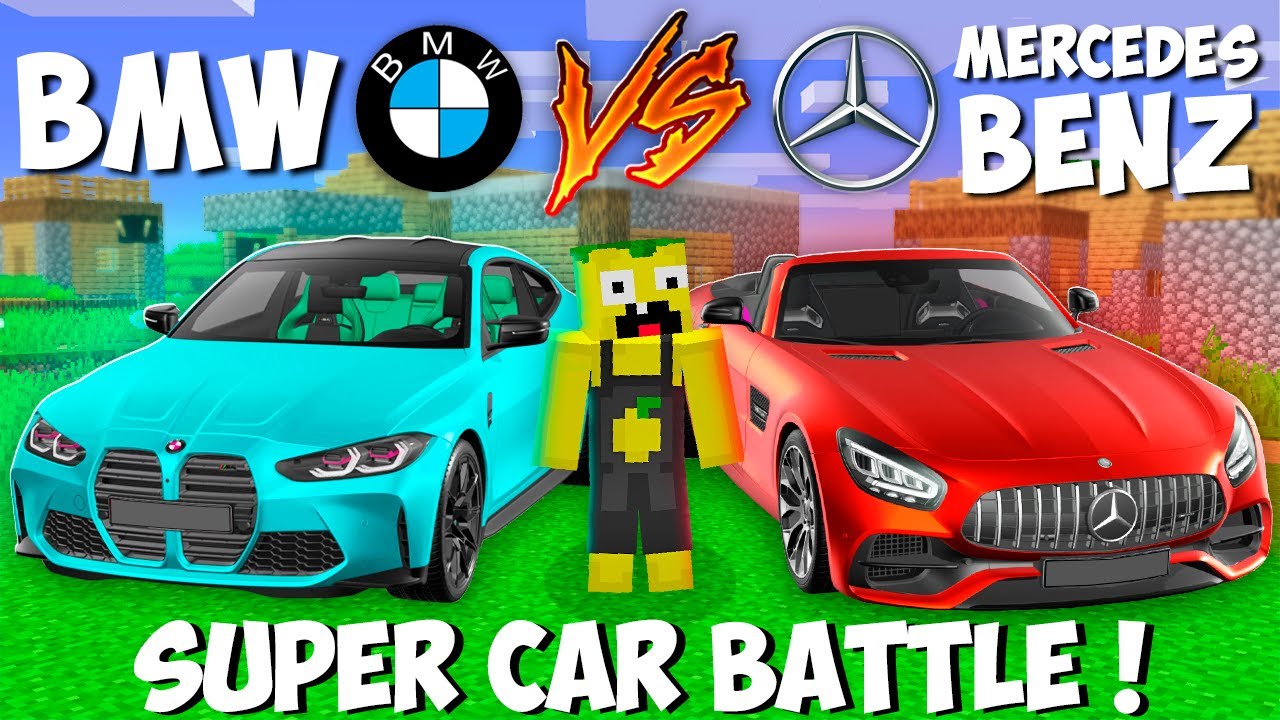 What to CHOOSE ? BMW vs MERCEDES BENZ in Minecraft ! NEW SECRET RAREST ...