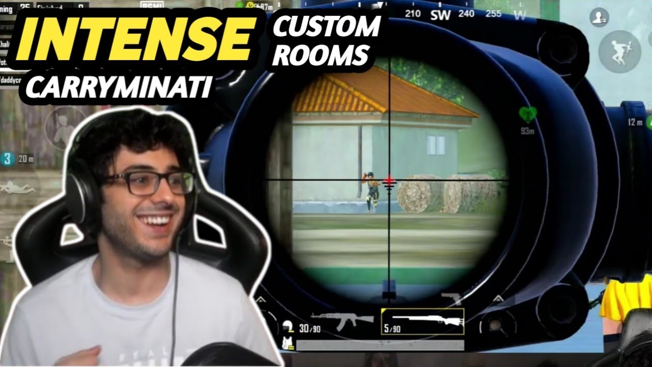 INTENSE CUSTOM ROOMS IN BGMI CARRYMINATI - YouTube