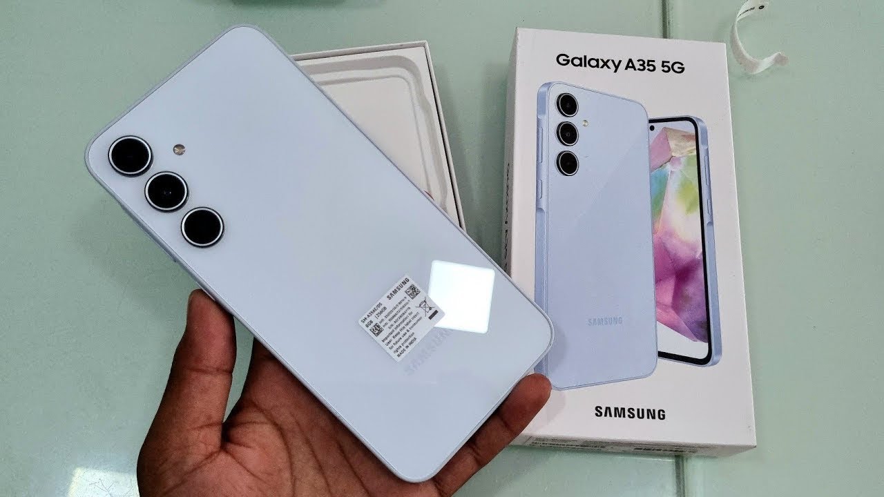 Samsung Galaxy A35 Awesome Ice Blue Unboxing | Circle it,Find it.Now ...