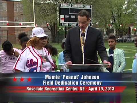 Mamie "Peanut" Johnson Athletic Field Dedication Ceremony, 4/19/13 ...