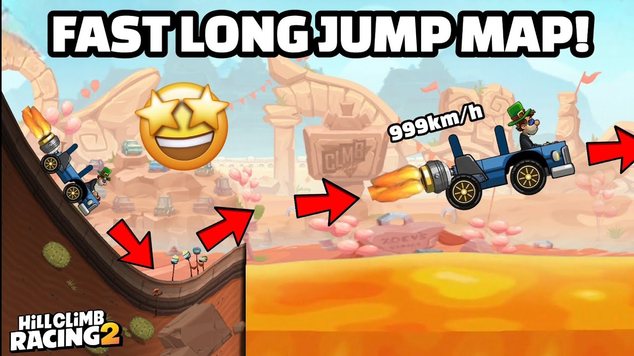 FAST LONG JUMP MAP!! 🤩 IN COMMUNITY SHOWCASE - Hill Climb Racing 2 ...