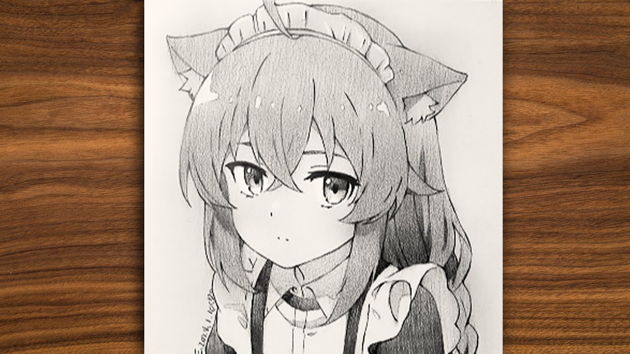 Tutorial drawing a fox-eared anime girl | Draw so easy Anime - YouTube