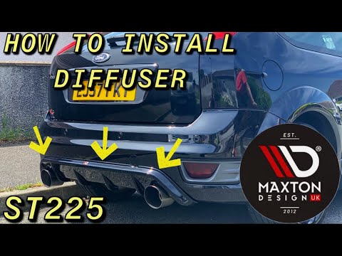 MAXTON DESIGN REAR DIFFUSER INSTALL ON MK2 FOCUS ST *HOW TO* (Read ...