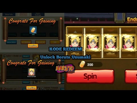 KODE REDEEM & UNLOCK "Boruto Uzumaki" | Ultimate Ninja King - YouTube