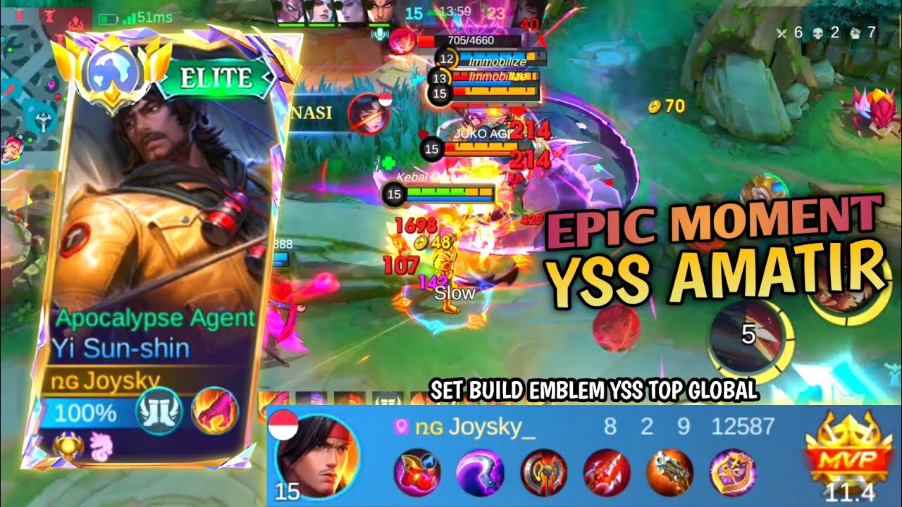 MOMENT EPIC COMEBACK YSS PEMULA😱 - GAMEPLAY YSS | REKOMENDASI BUILD ...