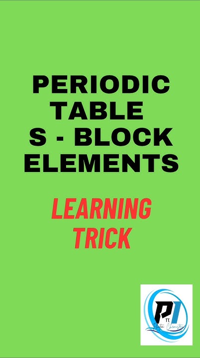 S - block element learning tricks Periodic table Learning tricks funny | periodic table ...