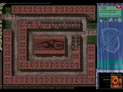 Flash circle td tower defense game hard mode final score 998 - YouTube
