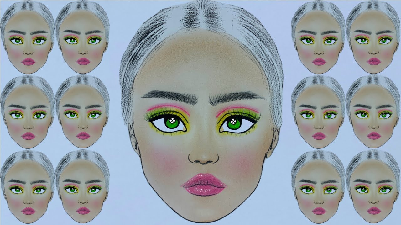 Can You Feel Spring Through This Makeup Look ? Colourful Makeup Face ...