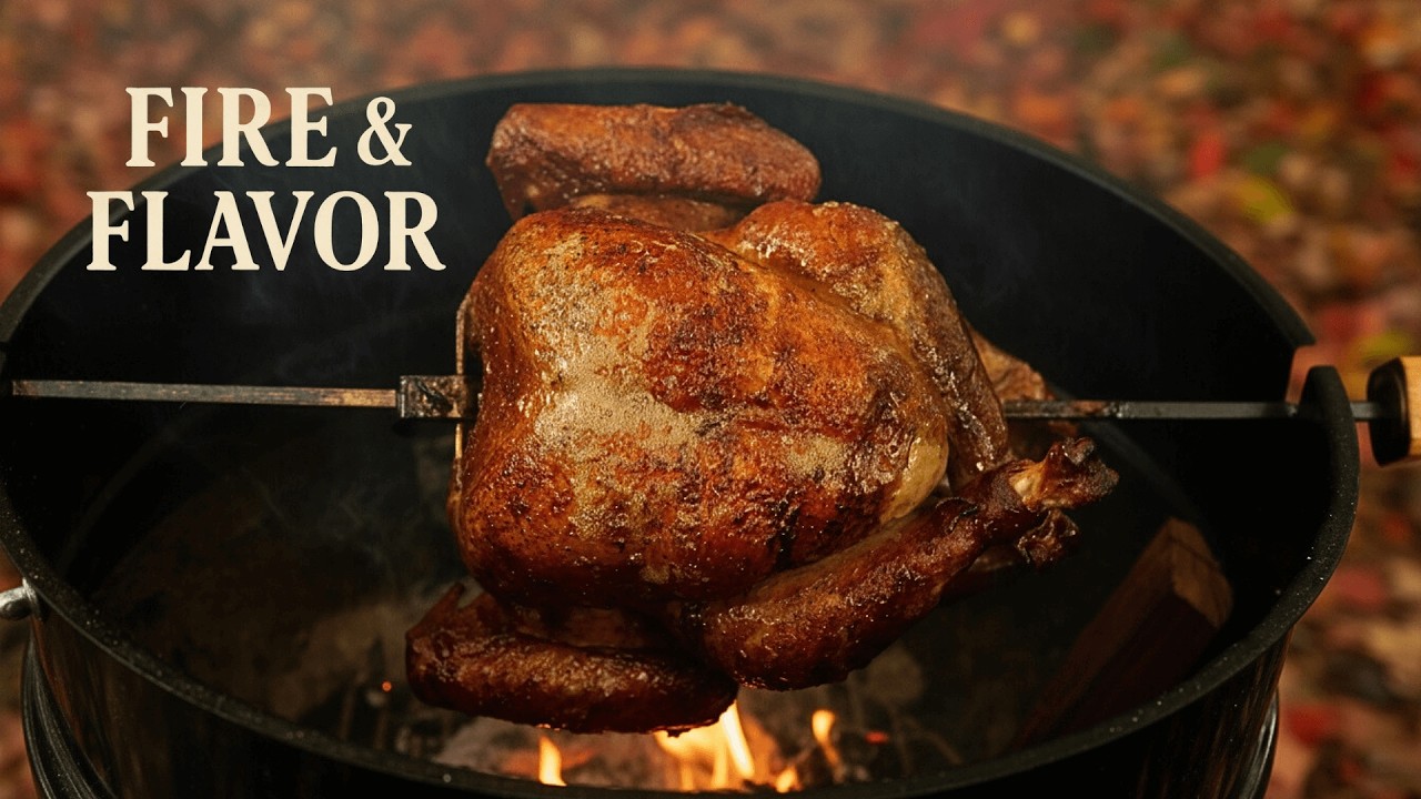 Turkey Over Fire – The Most Flavorful Way to Cook It - YouTube