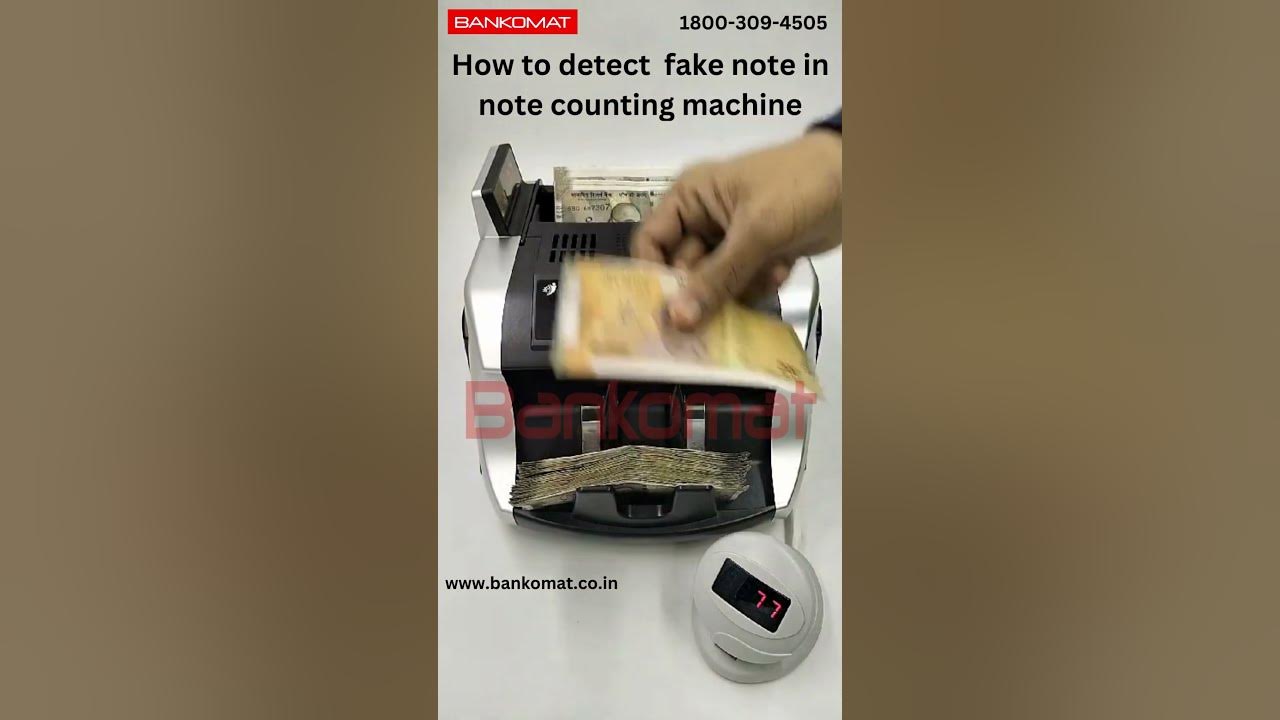 how to detect fake note in note counting machine l नोट गिनने की मशीन ...