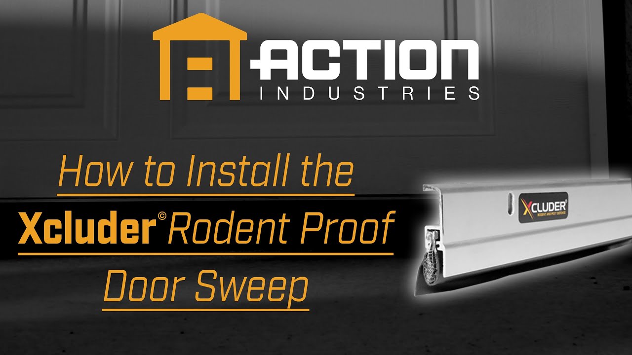 How to Install the Xcluder Rodent Proof Door Sweep - YouTube