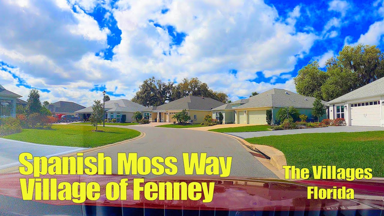 Spanish Moss Way in the Village of Fenney, The Villages【4K】 - YouTube