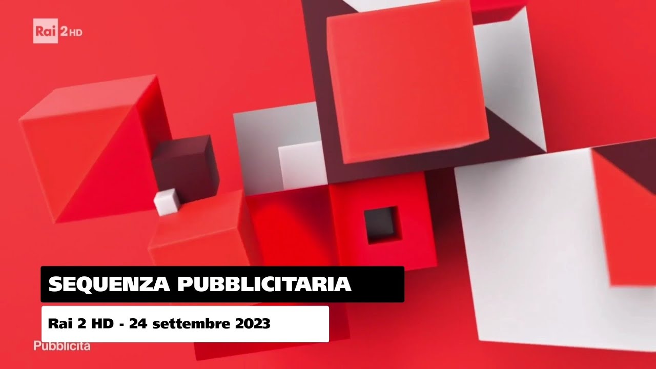 Rai 2 HD - Sequenza pubblicitaria | 24 settembre 2022 (1/2) - YouTube