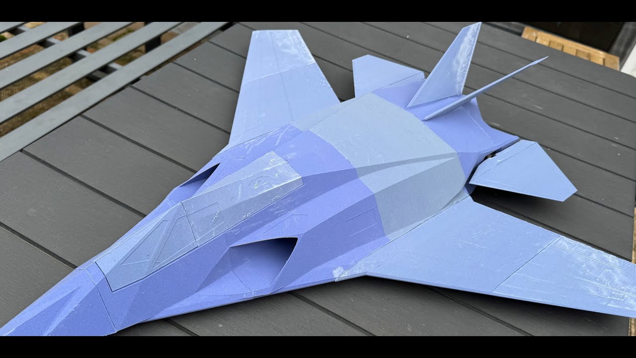 TestFlight F-117 SeaHawk Twin40 EDF, 3D printed plane - YouTube