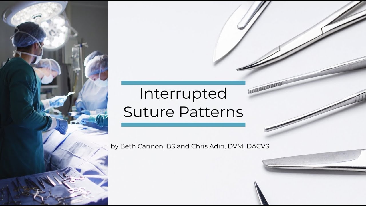 Interrupted Suture Patterns - YouTube