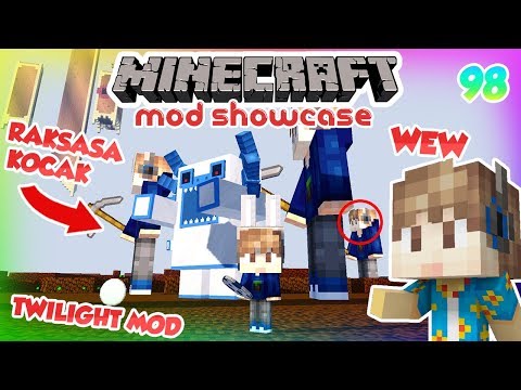 SIKOCAK VS BOS TERNGAKAK DI TWILIGHT FOREST - MINECRAFT MOD SHOWCASE INDONESIA #