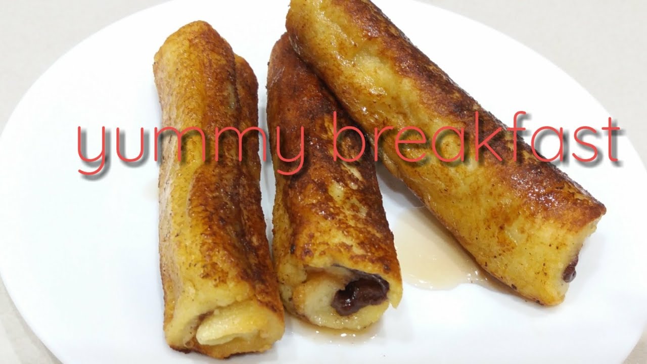 How to make nutella bread toast roll - YouTube