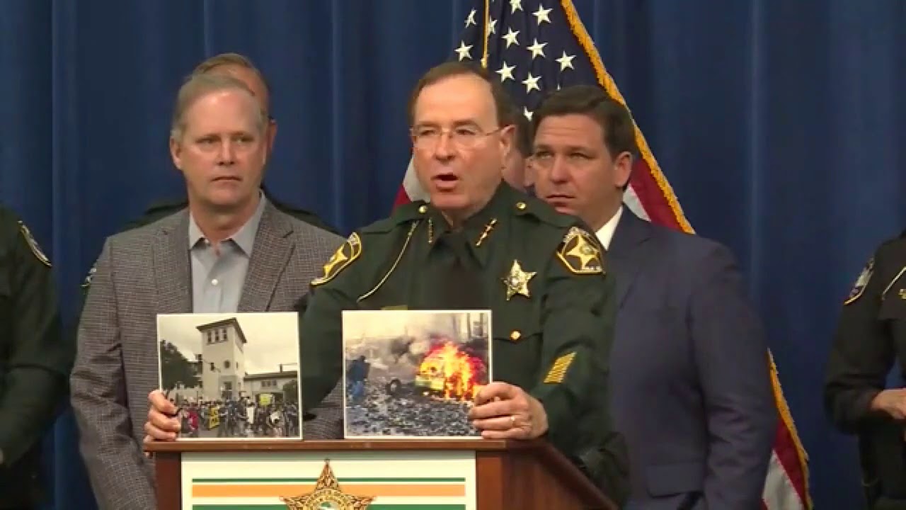 Florida Sheriff Grady Judd explains difference between peaceful ...
