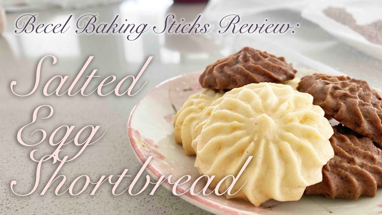 Becel Baking Sticks Review//Salted Egg Shortbread Recipe - YouTube