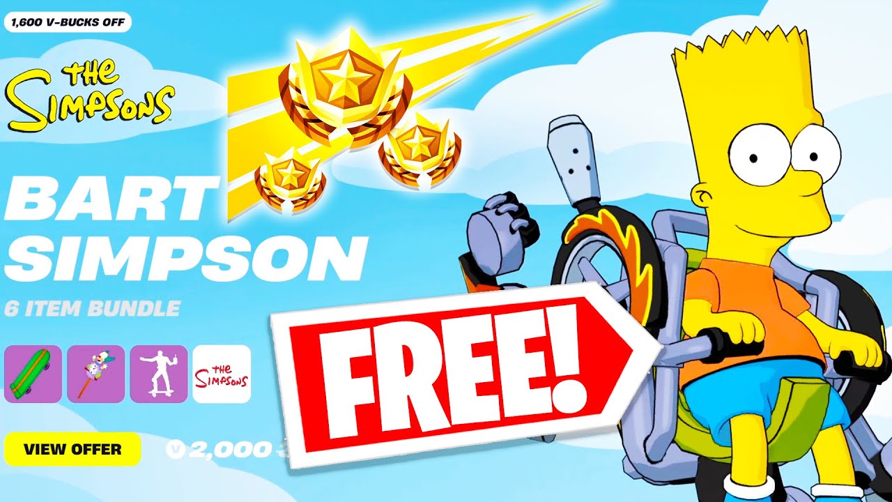 How To Get FREE Bart Simpson Bundle AND Battle Pass (LIMITED TIME ...
