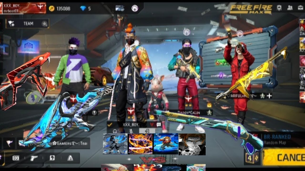collection VS collection free fire max - YouTube