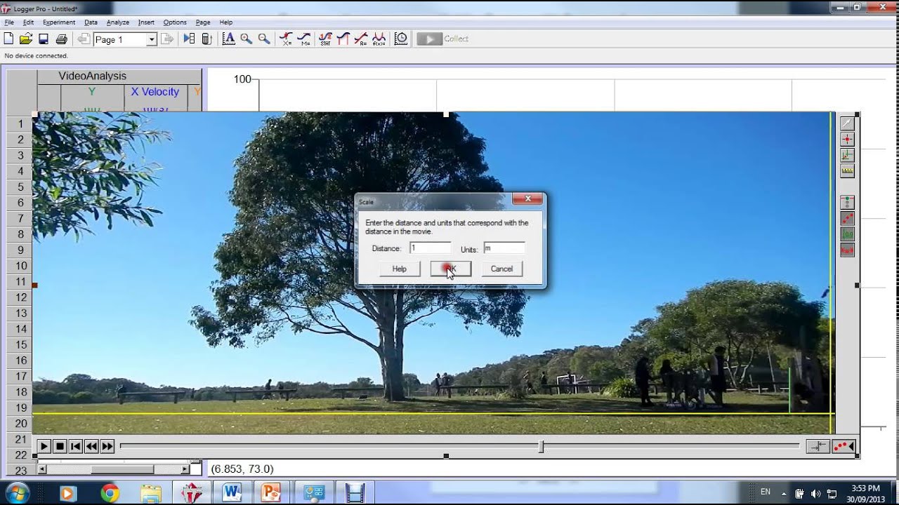 Projectile Motion Analysis with Data Logger Pro 3.3 - YouTube
