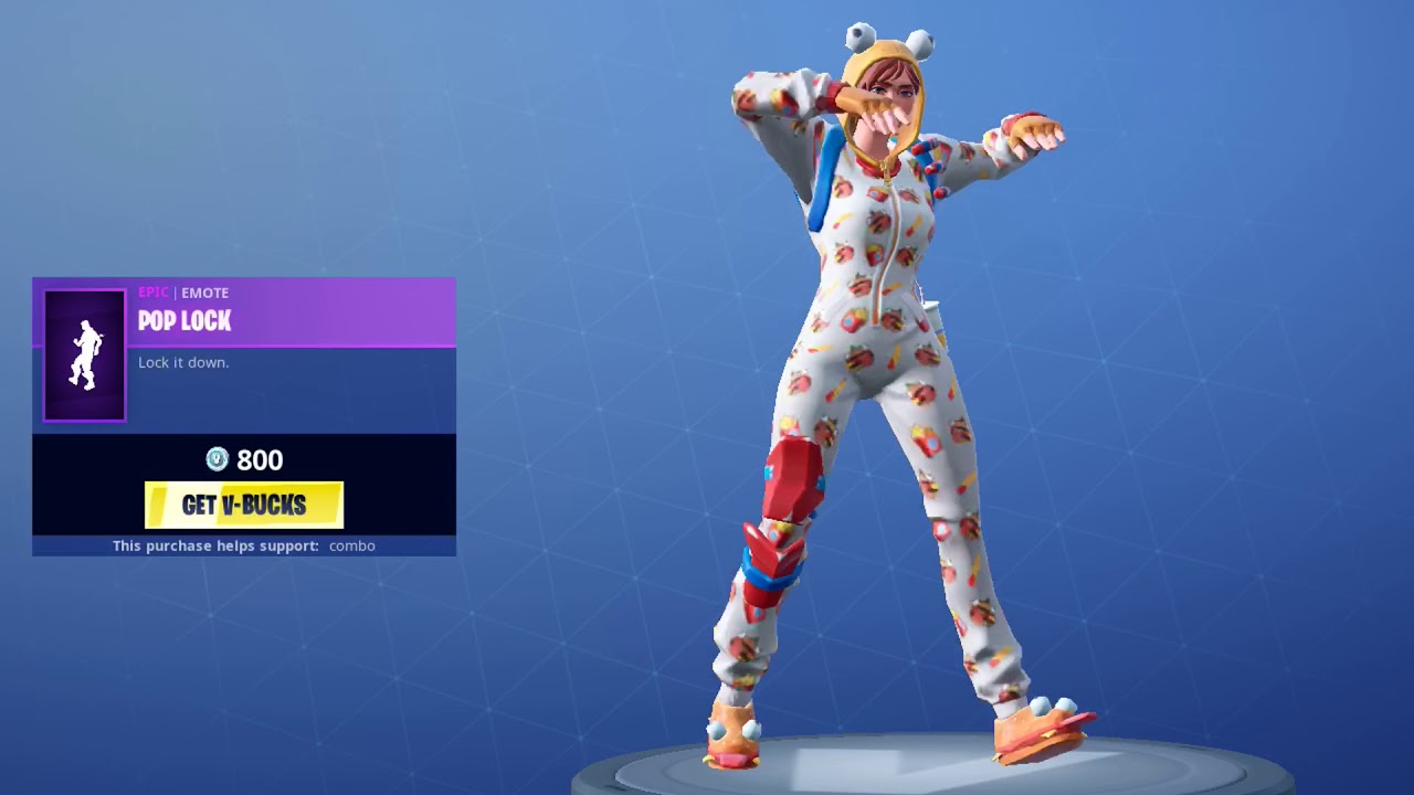 Fortnite pop lock emote - YouTube