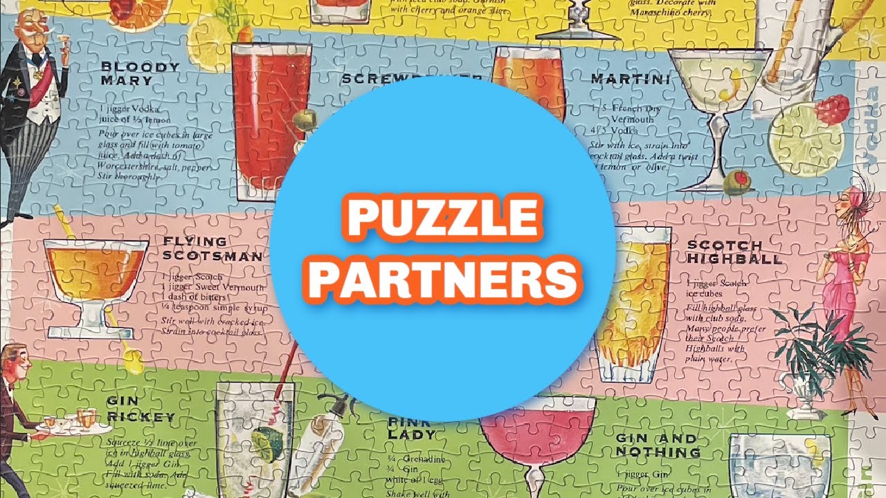 Let's Build a 1000 Piece Cocktail Jigsaw Puzzle - YouTube