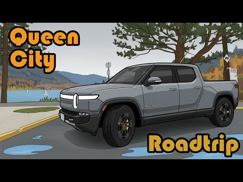 Driving My Rivian R1T to Nelson, BC – Road Trip, Charging Stops & Scenic Views