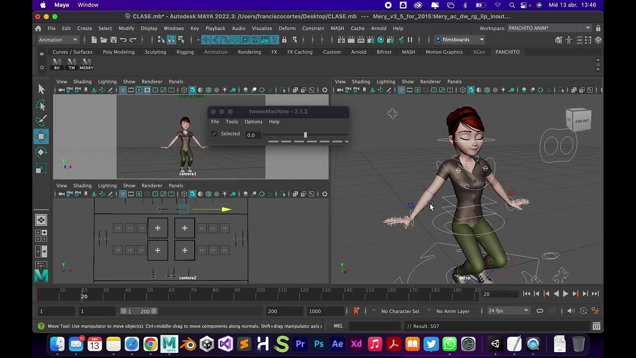 INTRODUCCION A TWEEN MACHINE EN MAYA | Francisco Cortés - YouTube
