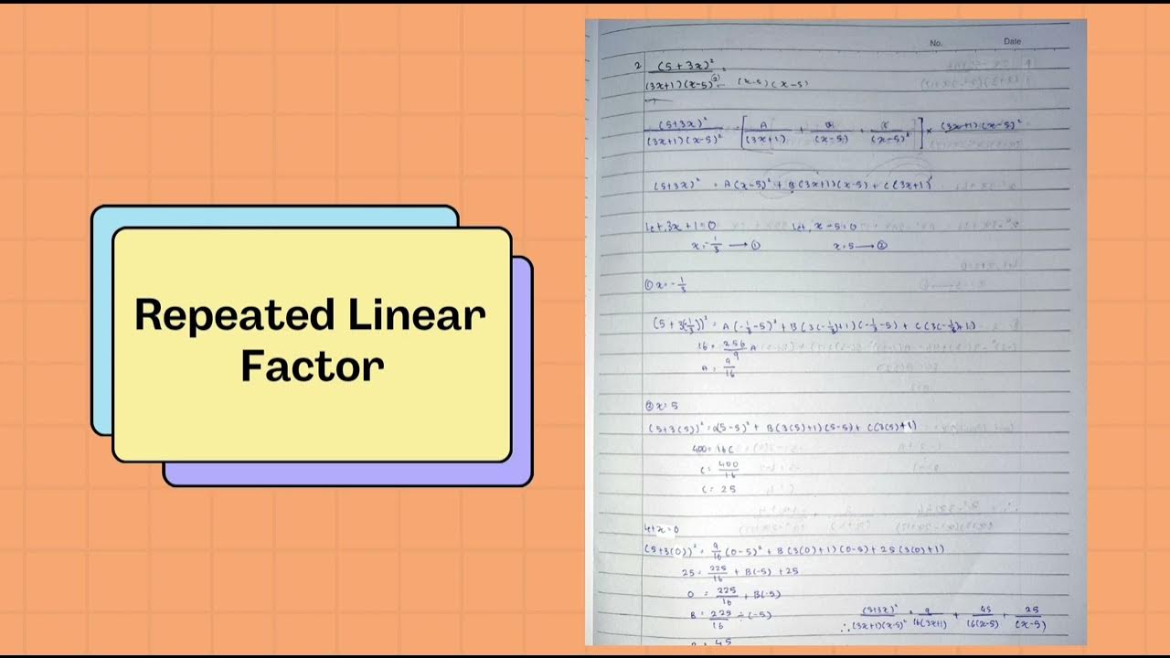 Engineering Math 1: Basic Algebra 1.3 Partial Fraction(Repeated Linear ...