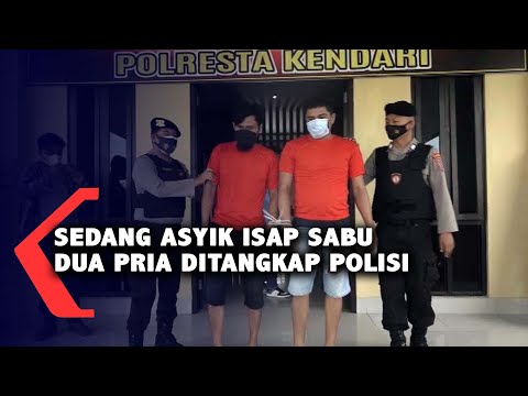 Sedang Asyik Isap Sabu Dua Pria Ditangkap Polisi