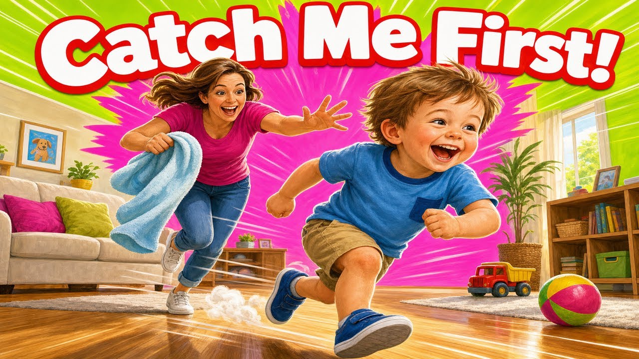 Catch Me First! | A Toddler's Bath-Time Chase - YouTube