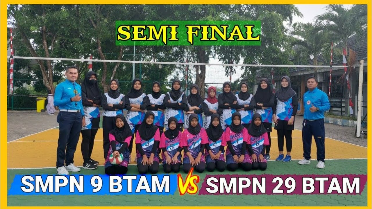 SMPN 9 BATAM 🆚️ SMPN 29 BATAM {VOLI} Pekan Olahraga SMKSAB 2022 - YouTube
