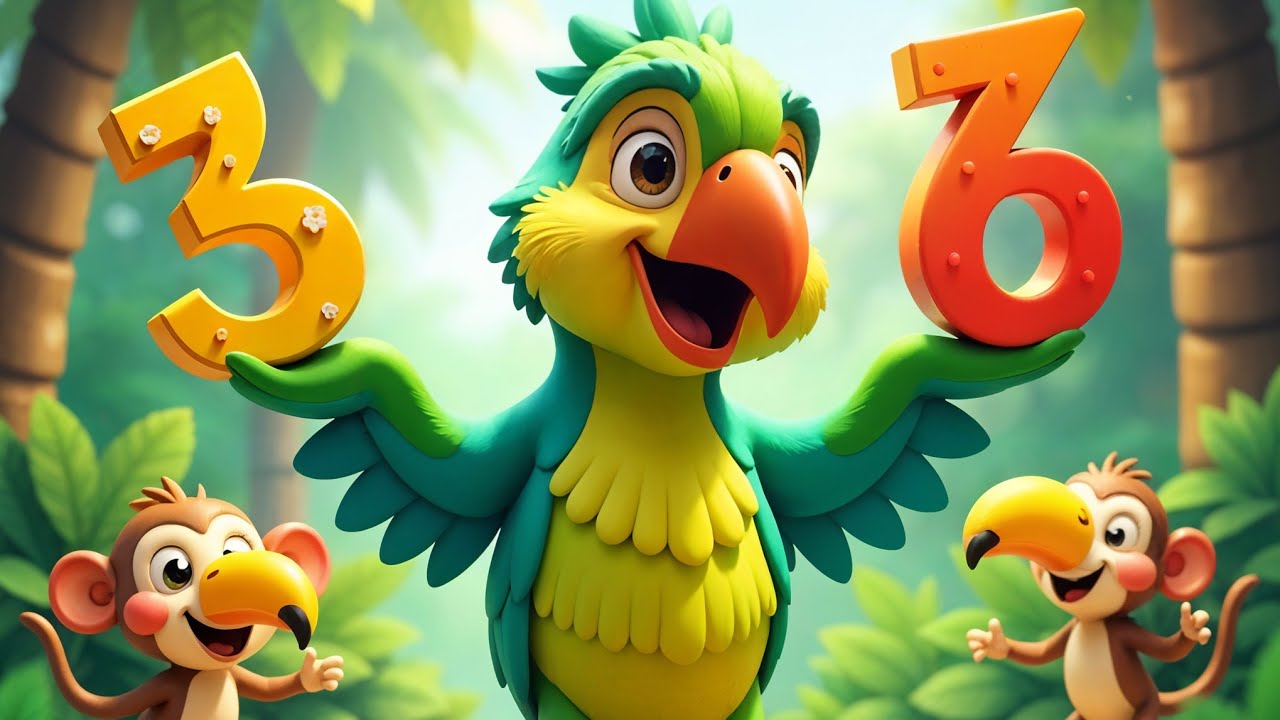 Polly the Parrot | Fun Learning Nursery Rhyme for Kids( loop) - YouTube