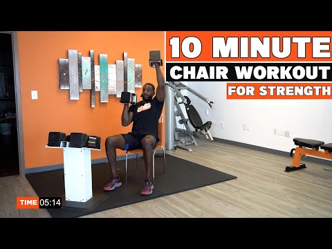 10 Minute Chair Workout For Strength And Calorie Burn | THIS IS NO JOKE ...
