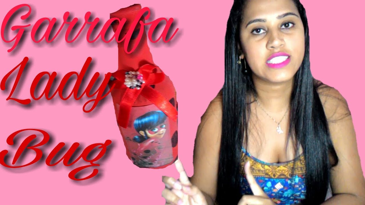 Garrafa decorada: Decoração LadyBug Miraculous - YouTube