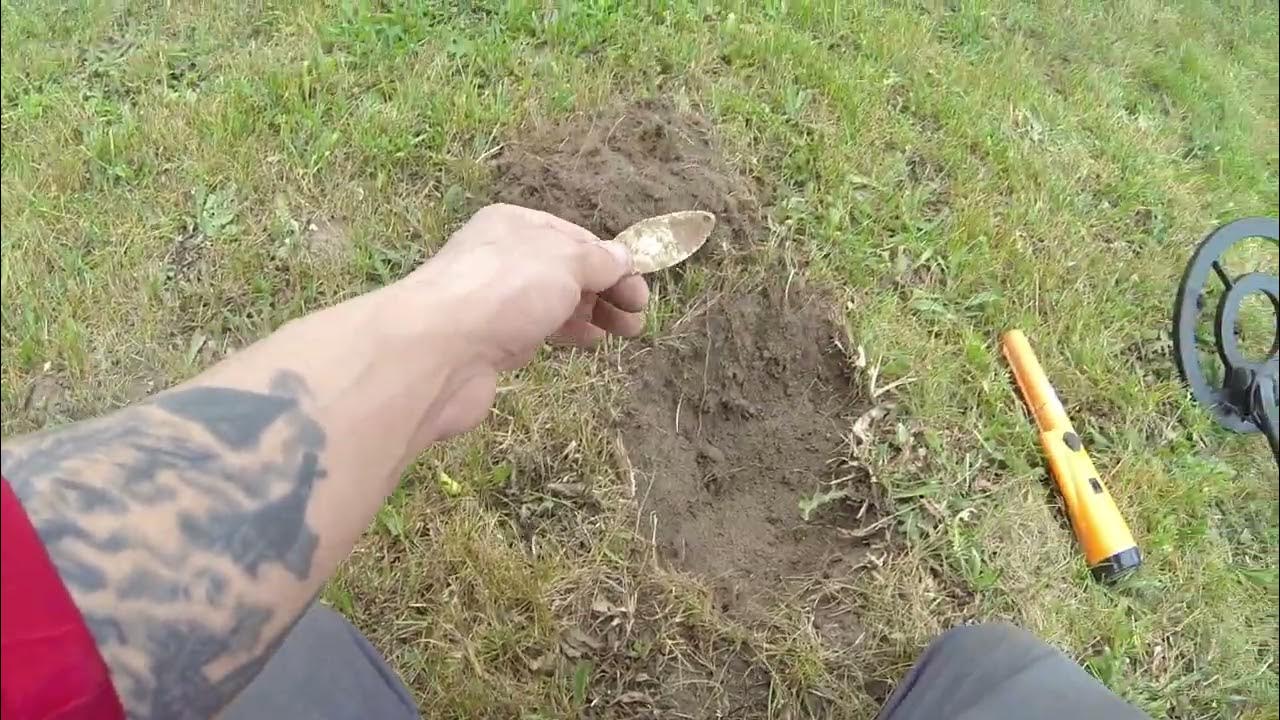 Yard Metal Detecting/ Out Dirt-Fishing Finding Fishing Tackle! Bounty Hunter Tracker IV - YouTube