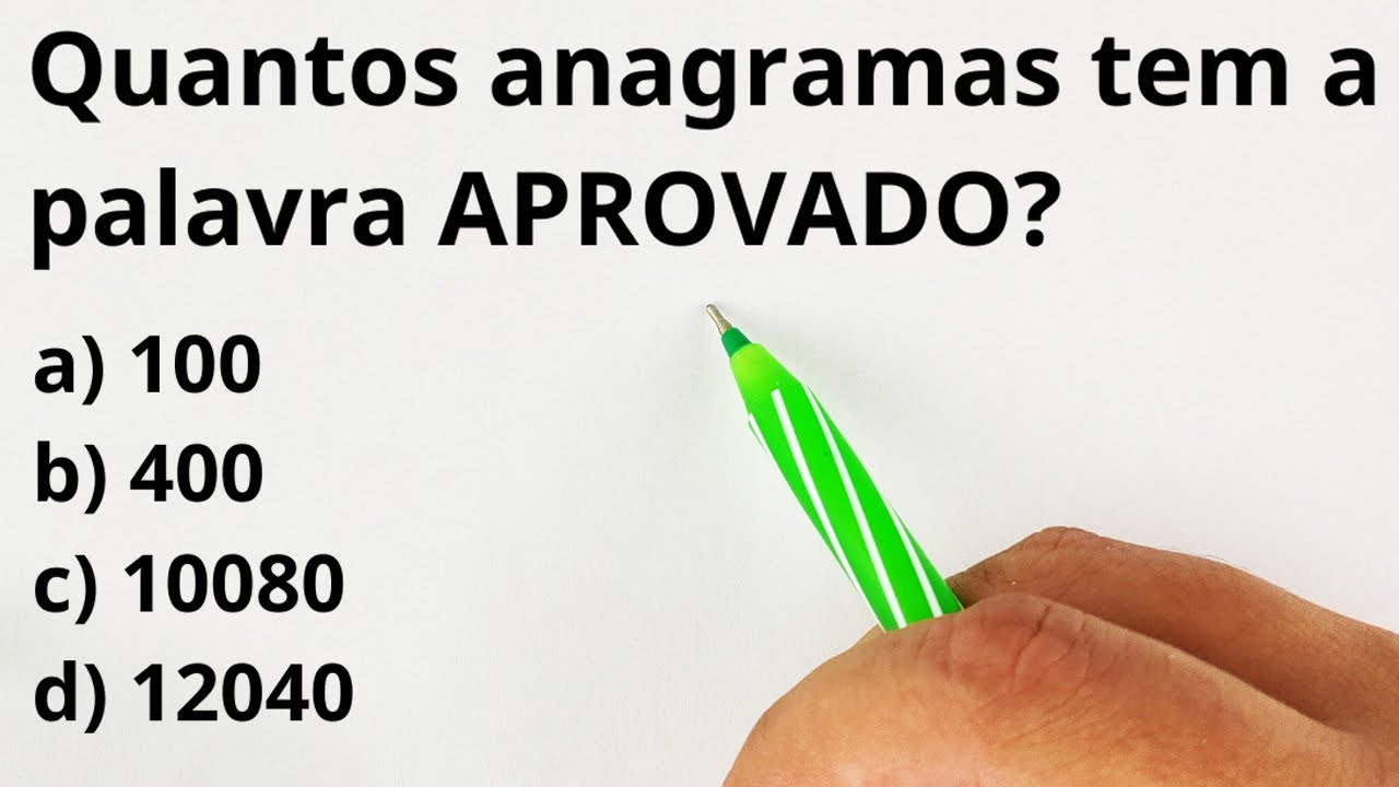 🔥 MATEMÁTICA BÁSICA - Veja como Resolver Anagramas! - YouTube