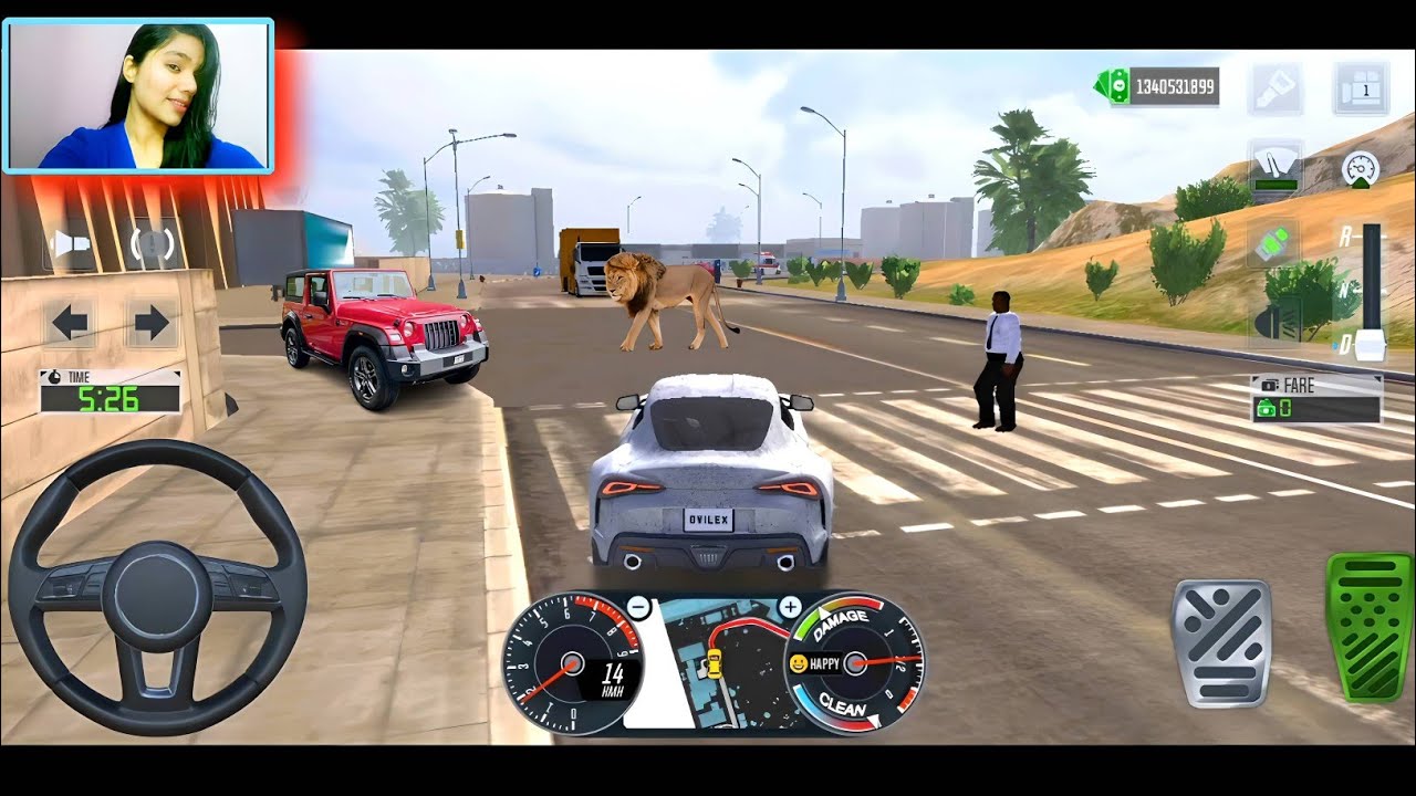 Beautiful Girl Drive A Car Game Taxi Simulator gameplay🎮 - YouTube