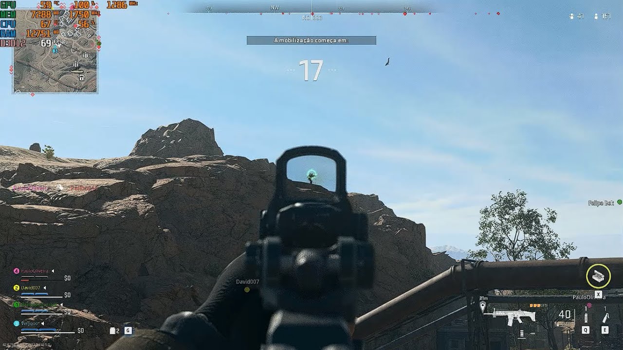 Testei Warzone 2, Gta V online, Fivem/RP no Xeon 2640v3+Rx5808gb tudo ...