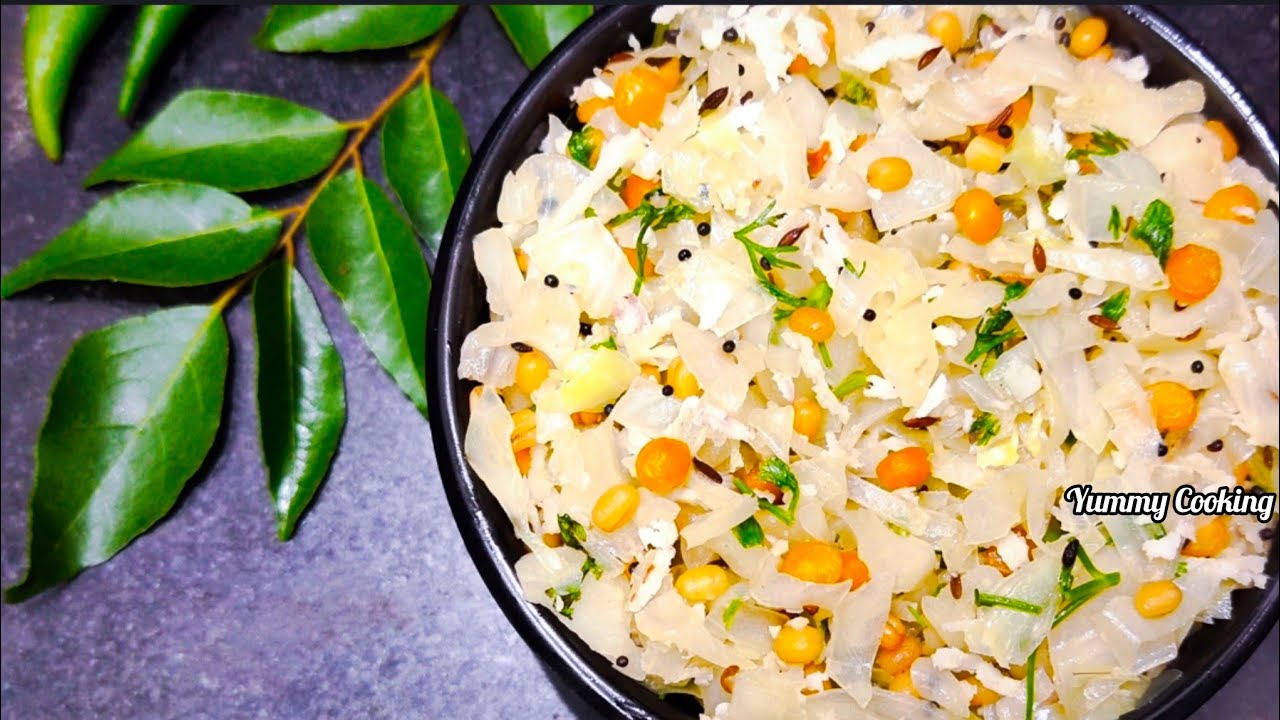 கல்யாண வீட்டு கோஸ் பொரியல்👌 |Muttaikose Poriyal|Cabbage Poriyal|Kalyana ...