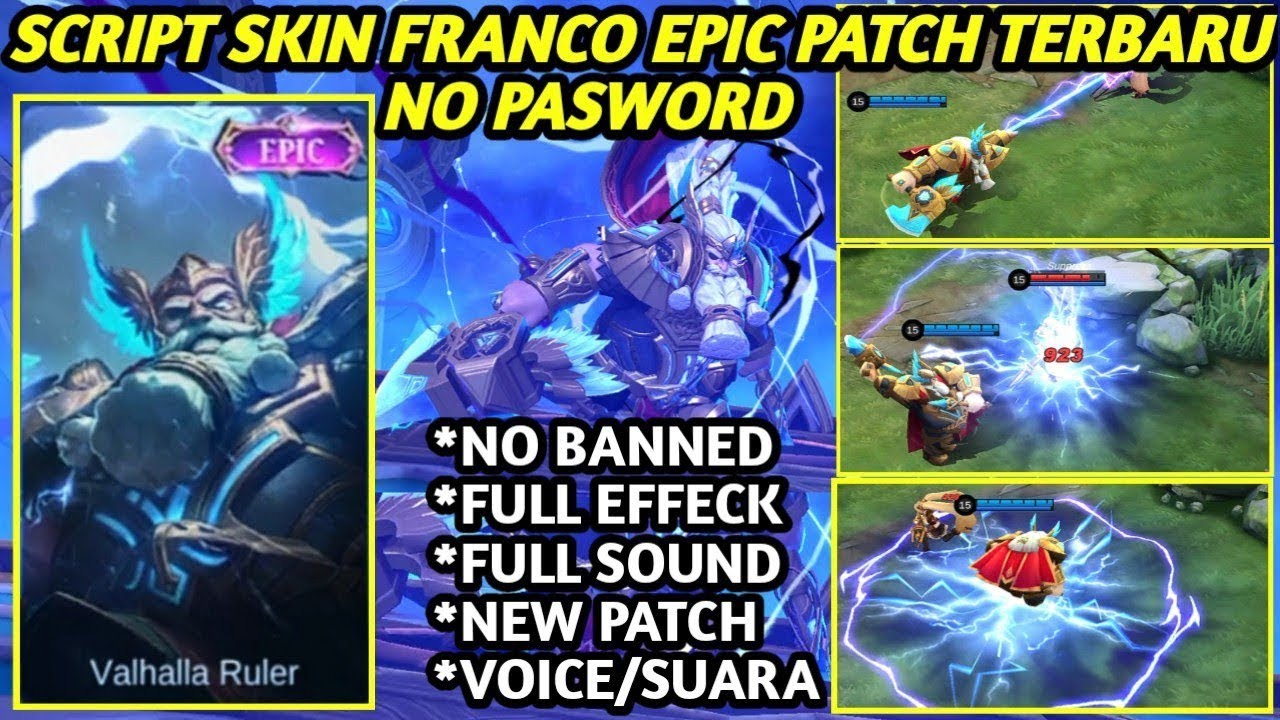 Script Skin Franco Epic valhalla ruler Full Effect and Voice NO ...