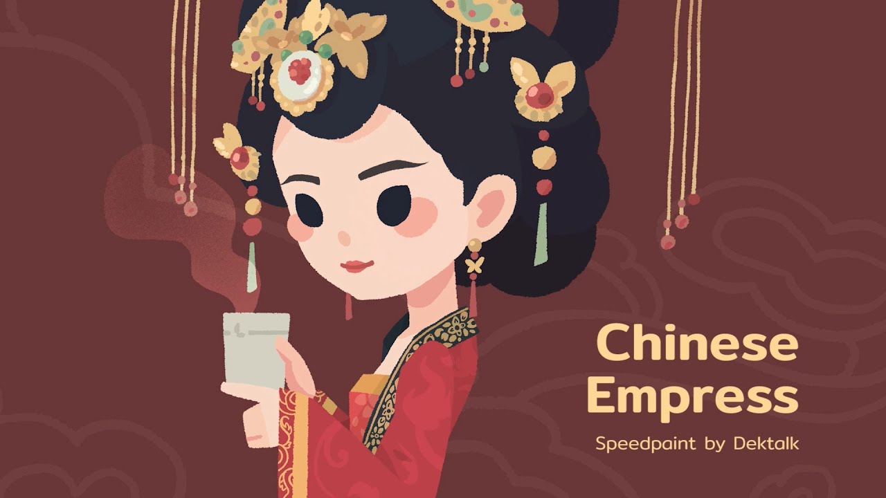 Draw Cute Chinese Empress with Procreate | วาดจักรพรรดินีสาว - YouTube