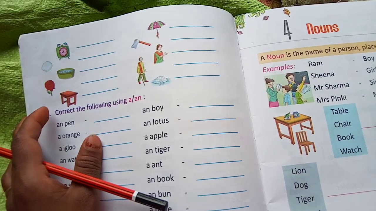 Class 1 Eng Grammar Lesson 3 - YouTube