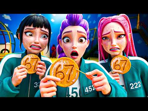 KPop Demon Hunters in Squid Game! Girls vs Boys