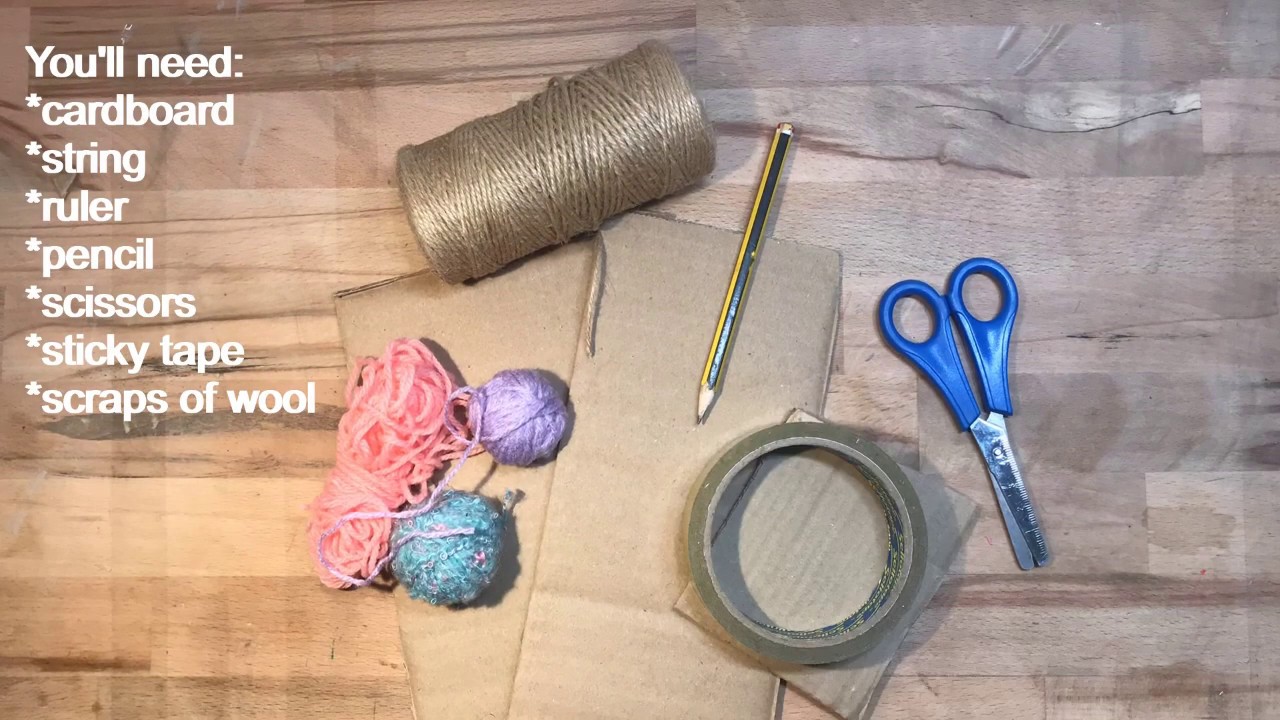 How to Make a Weaving Loom - YouTube